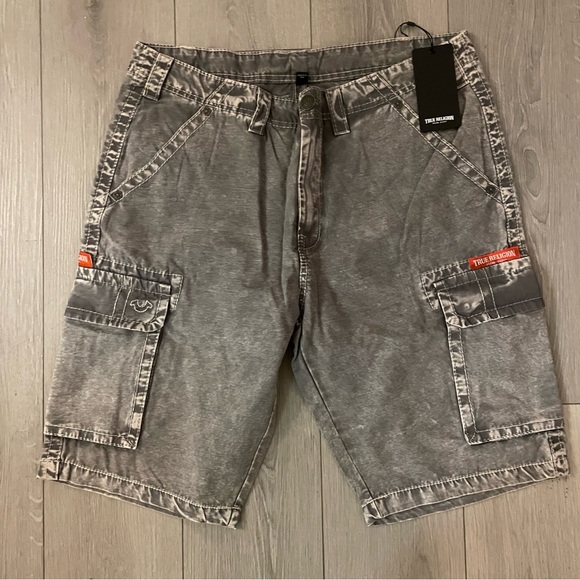 True Religion | Shorts | True Religion Cargo Shorts Mens 34 Grey New ...